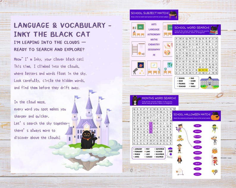 ADHD Focus Worksheets for Kids | Logic Funny Puzzles | Left Brain Games ...