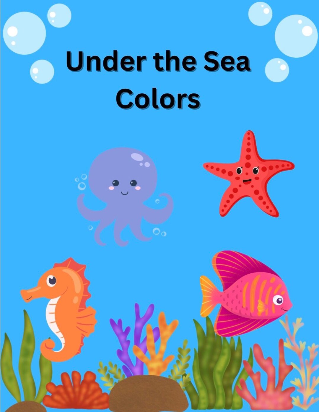 Under the Sea Coloring Book - Etsy