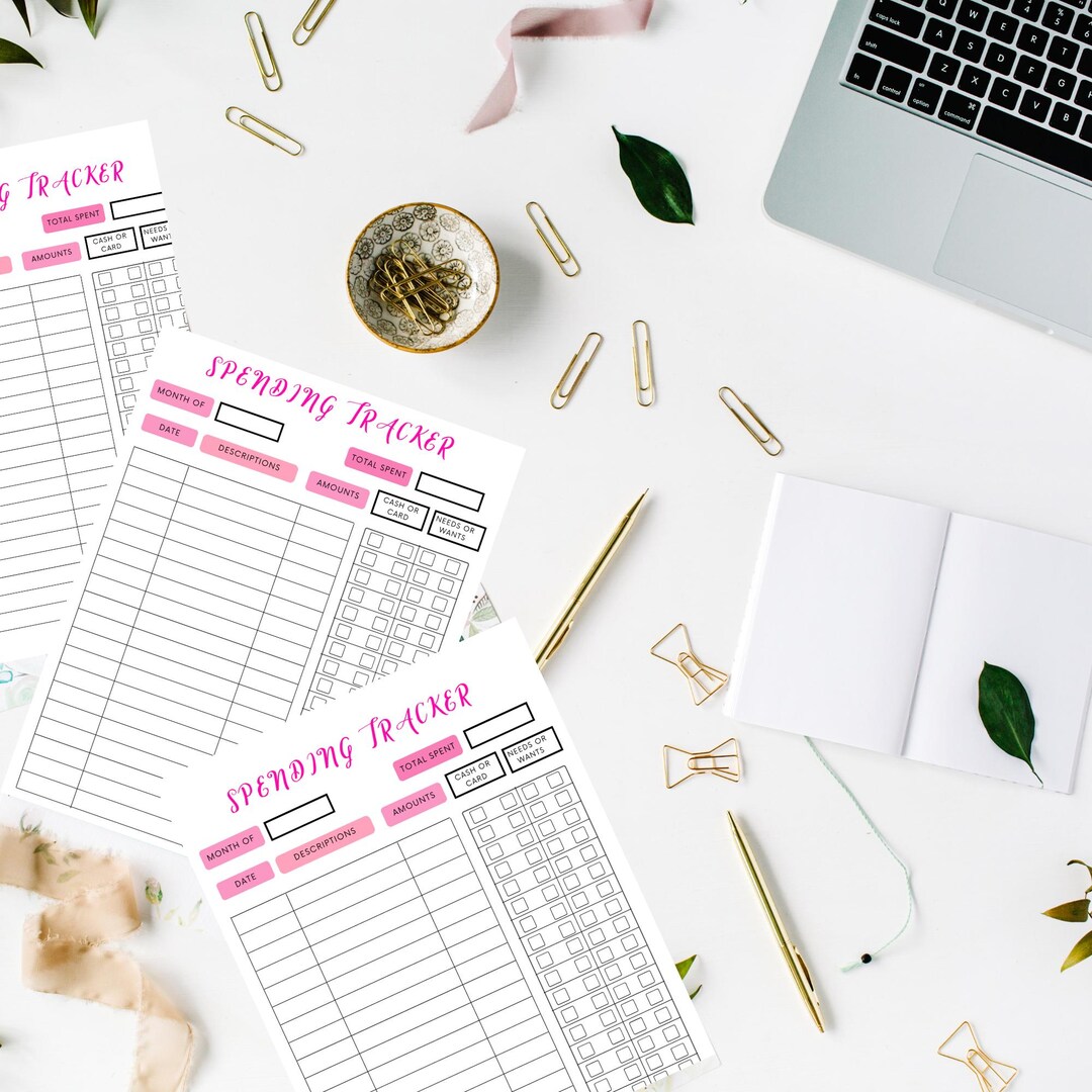 Handmade Spending Tracker Organizer: Monthly Budget Planner - Etsy