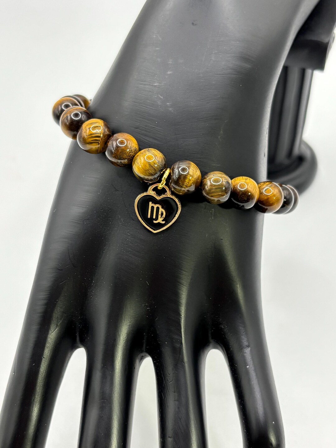 Zodiac Virgo Gemstone Bracelet | Virgo Brown Tiger Eye Bracelet ...