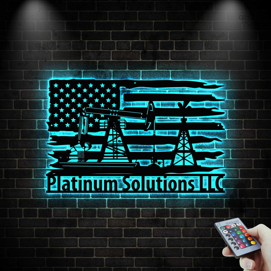 Custom Oil Field Metal Sign,oil Rig Metal Wall Art,personalized Oil Rig ...