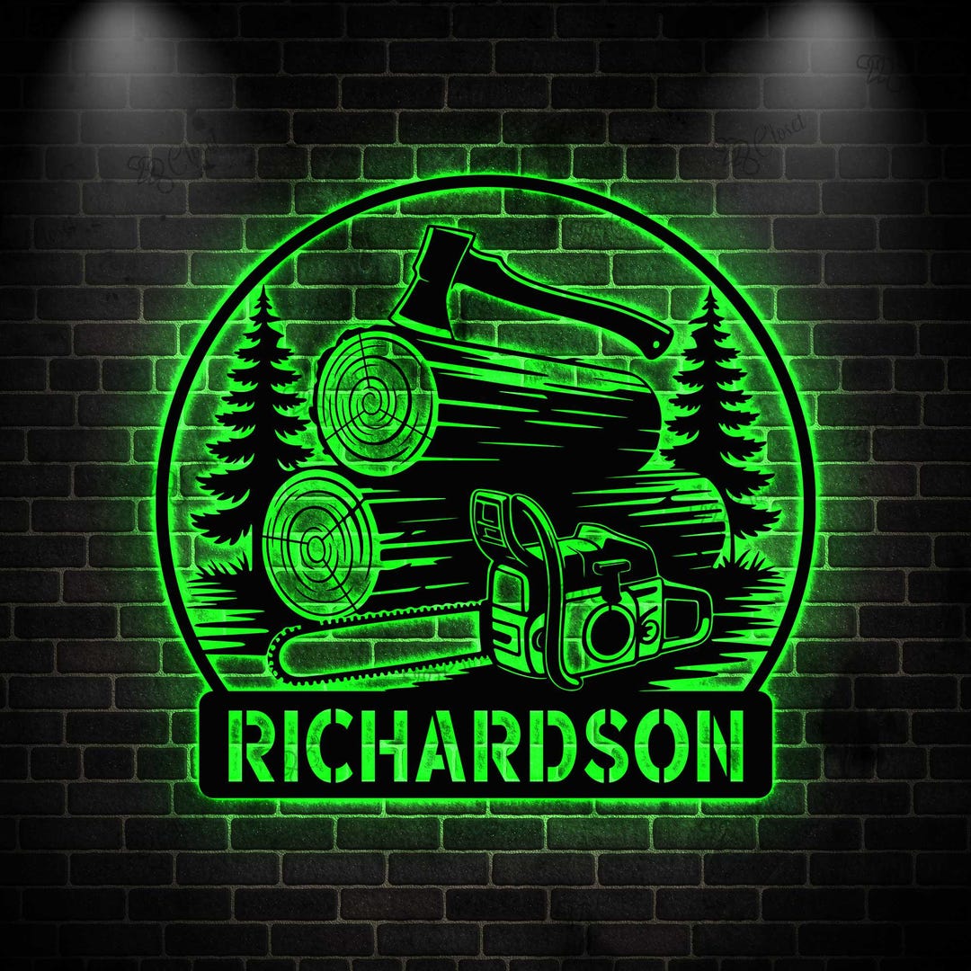Custom Woodworker Name Sign, Saw Blade Metal Wall Art, Woodworking Gift ...