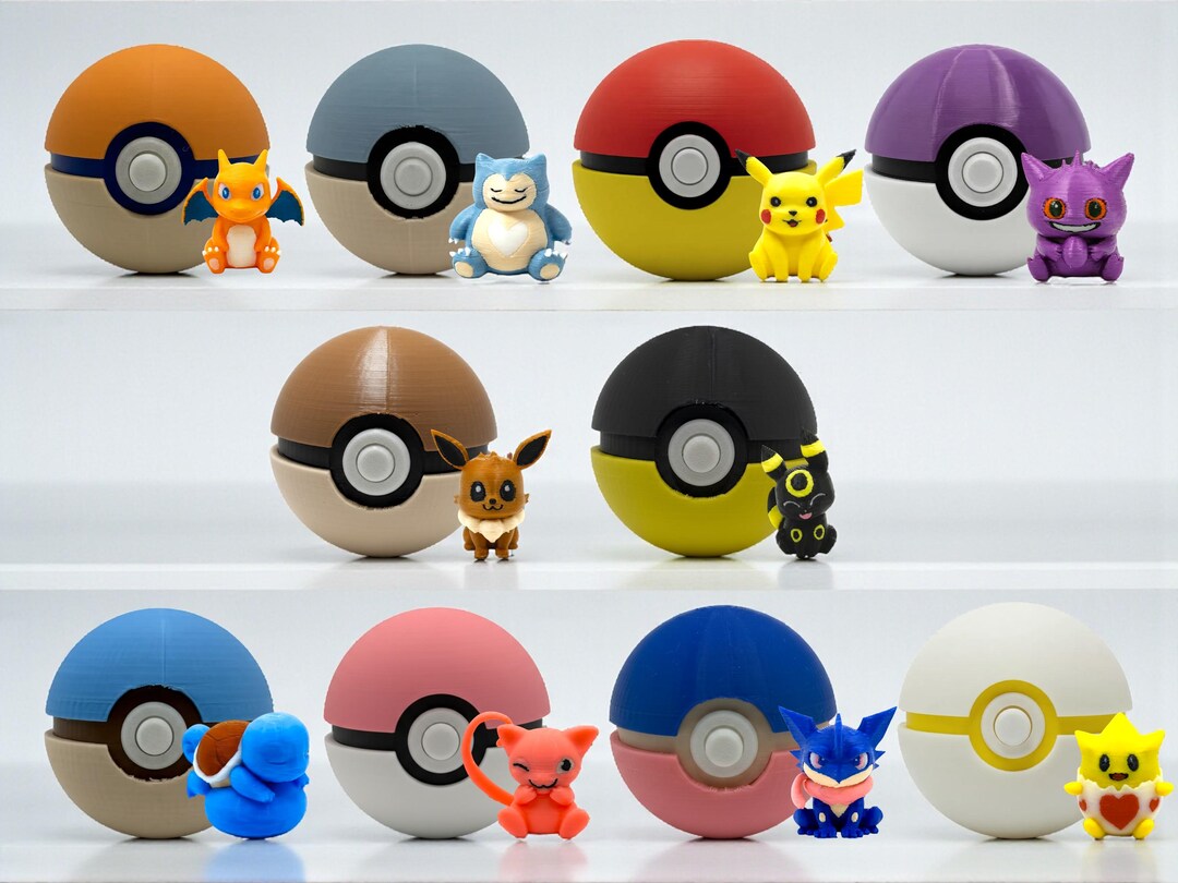 Chibi Pokemon Miniatures – Anime Collectible Toys With Functional ...