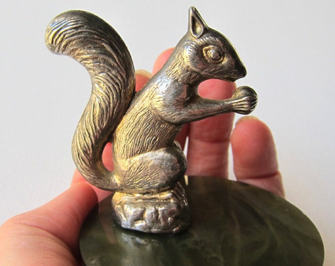 1960s Seba Silver Plated Squirrel Figurine on Onyx Marble Base - Etsy