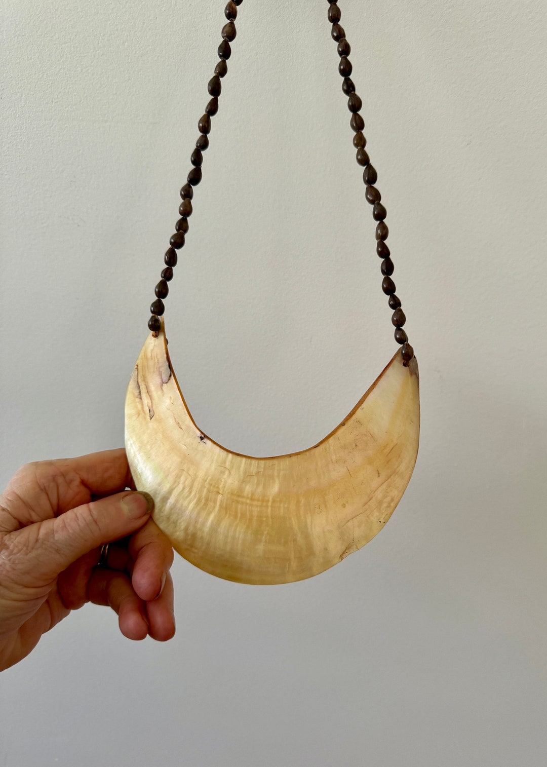 Vintage Traditional Papua New Guinea Bride Price Kina Shell Necklace - Etsy