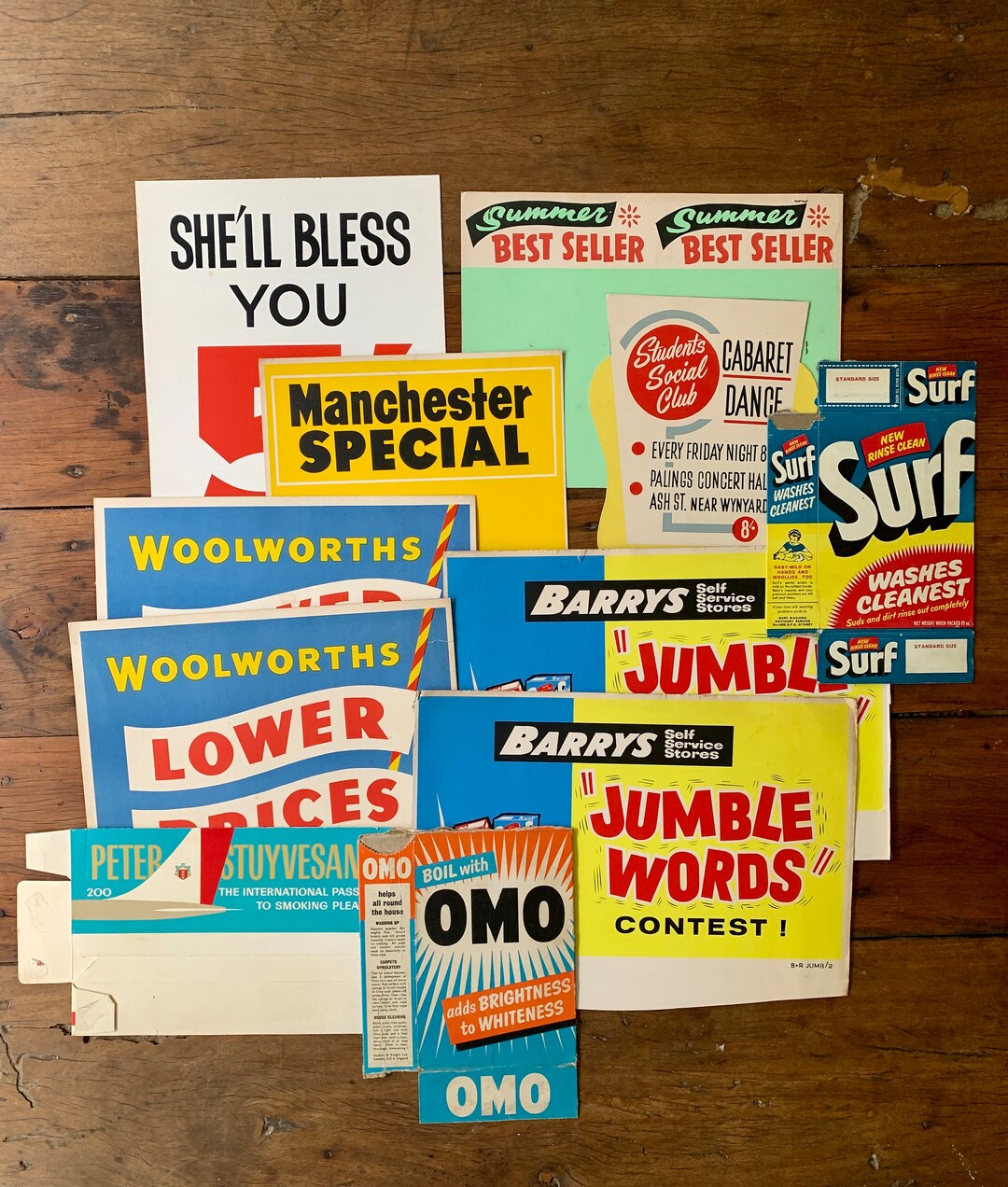 Vintage Original Mid Century Advertising Materials, 1960s Fonts, 1960s ...