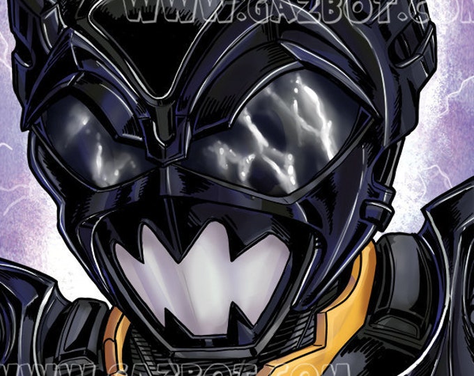 Power Rangers: in Space Psycho Black Ranger | Etsy