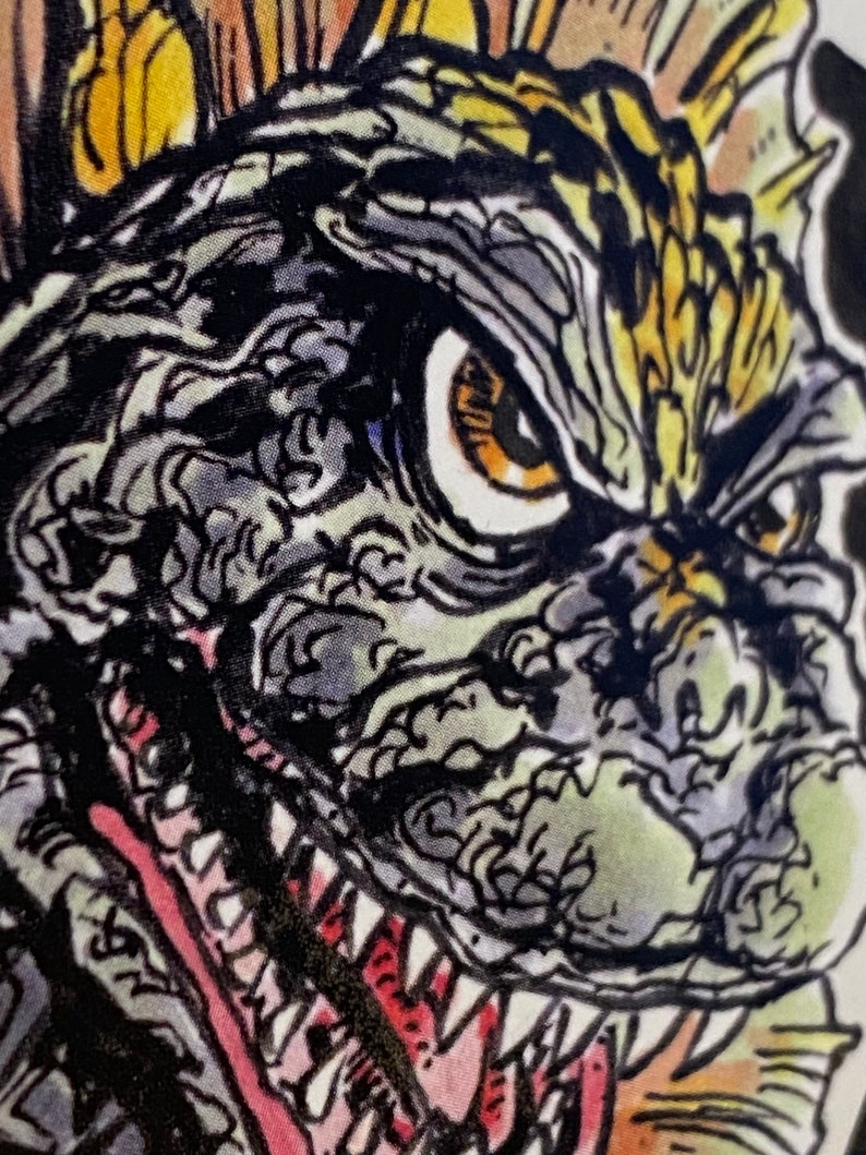 Ultraman Sketch Card of Kaiju Jirass - Etsy