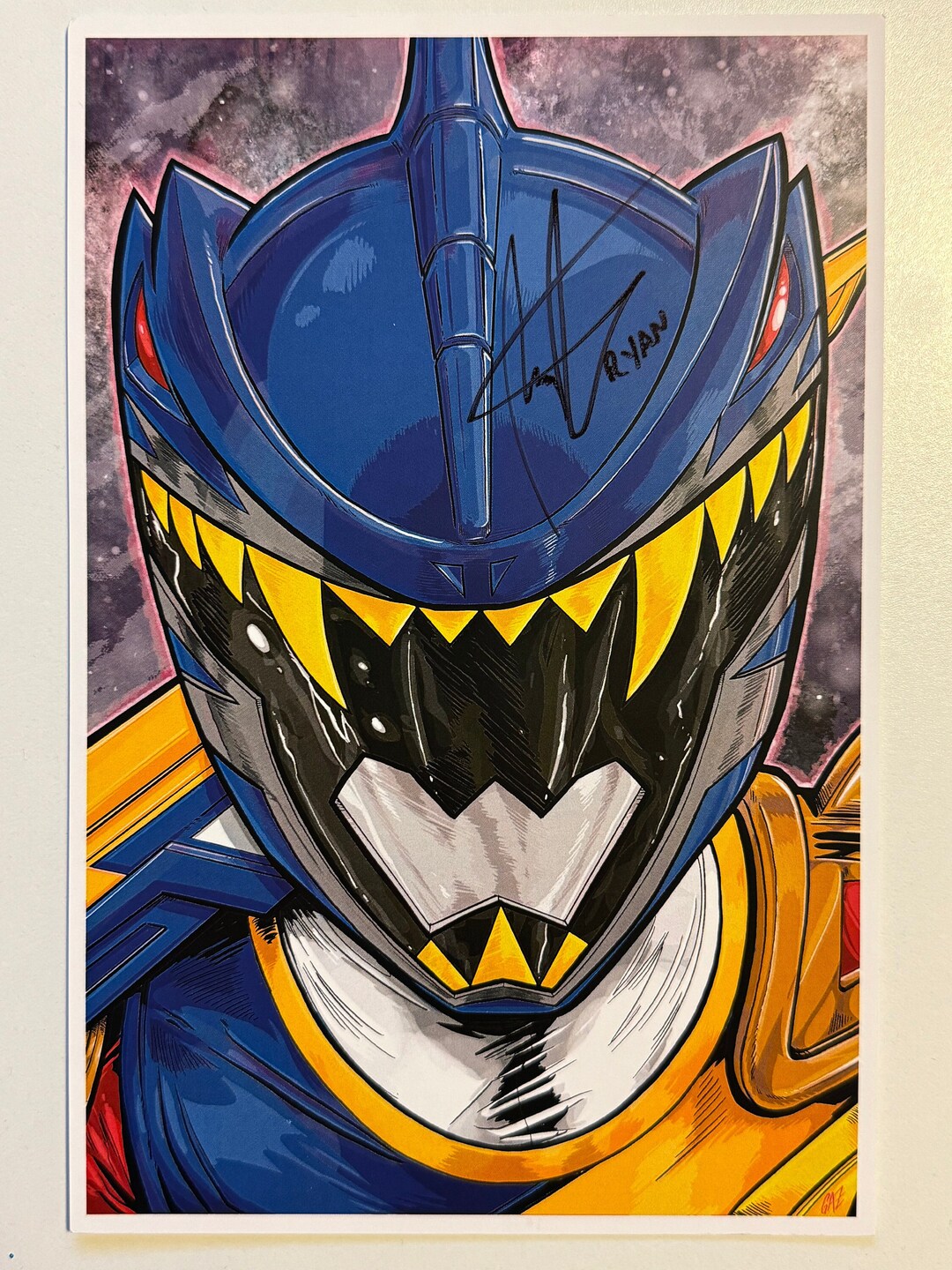 Power Rangers: Cosmic Fury Dino Charge Dark Ranger ***signed by Actor ...