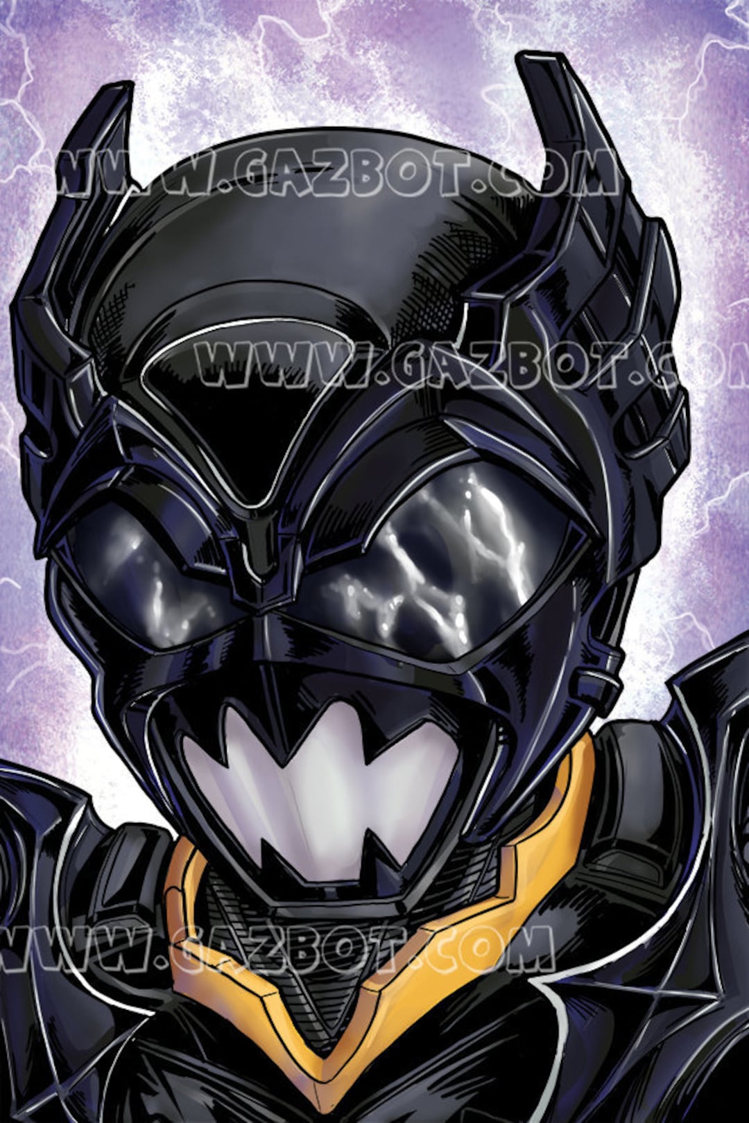 Power Rangers: Dans l'espace Psycho Black Ranger - Etsy France