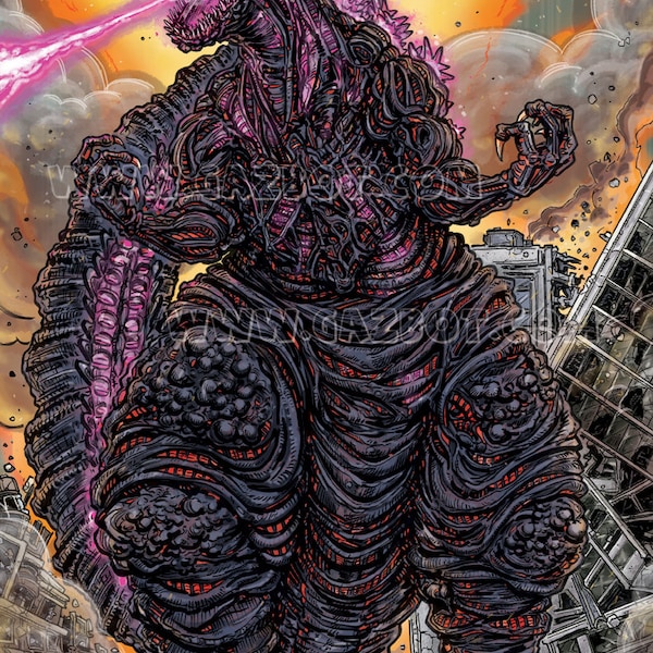 Godzilla Sticker - Etsy