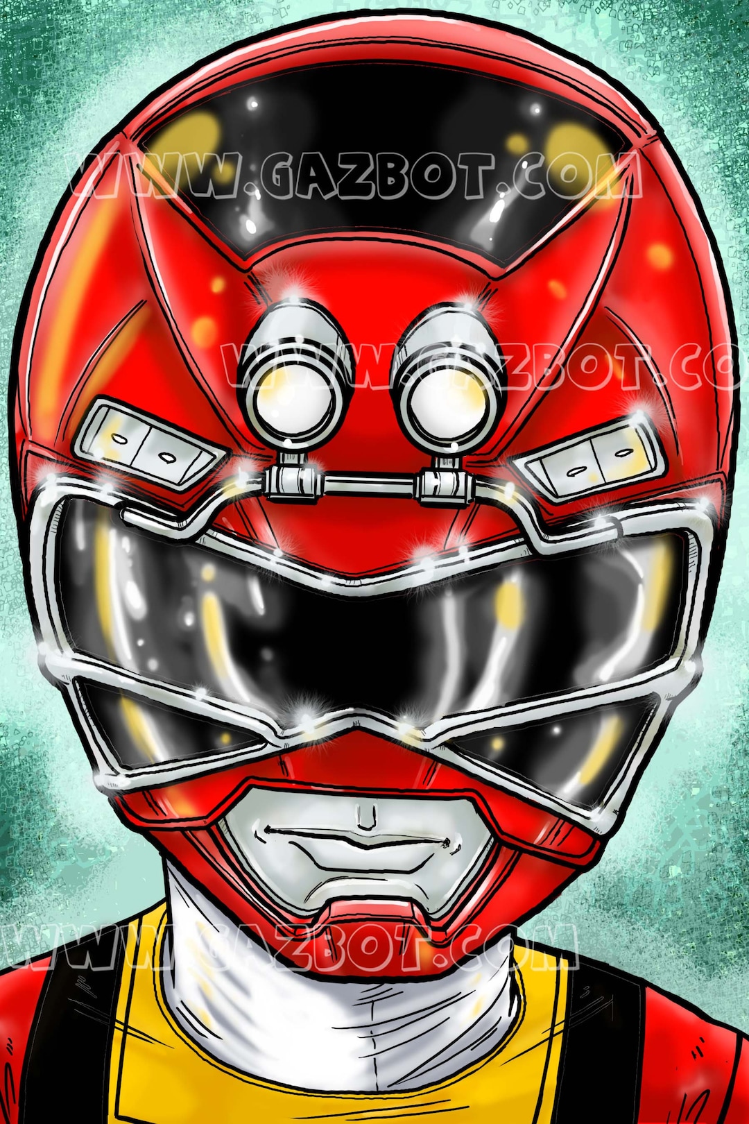 Power Rangers: Turbo Red Ranger - Etsy