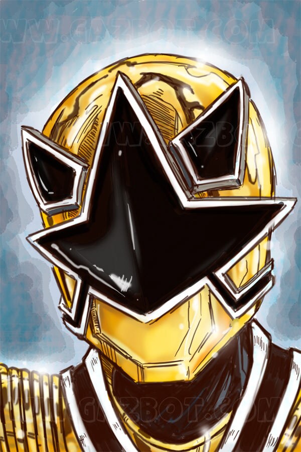 Power Rangers: Gold Ranger en mode Mega - Etsy France
