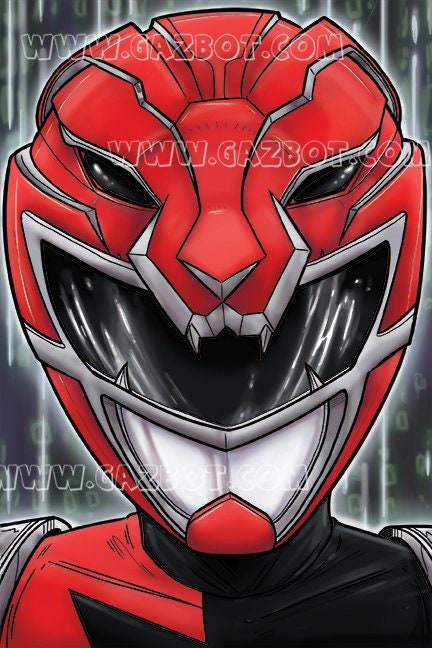 Power Rangers: Hyperforce Hyperforce Red Marvin marv Shih - Etsy