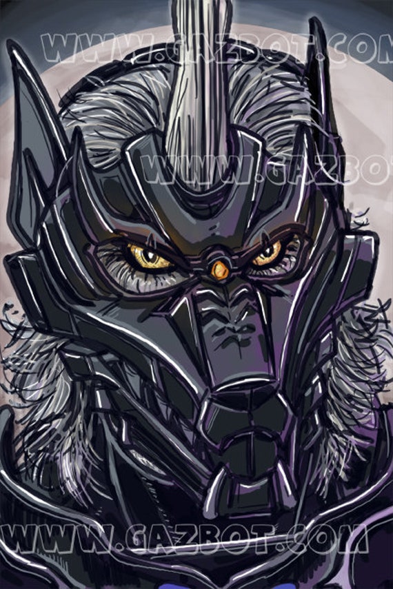 Wolf Power Rangers Wild Force Zen Aku Mask