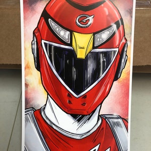 Power Rangers: RPM -red Ranger-scott Truman - Etsy