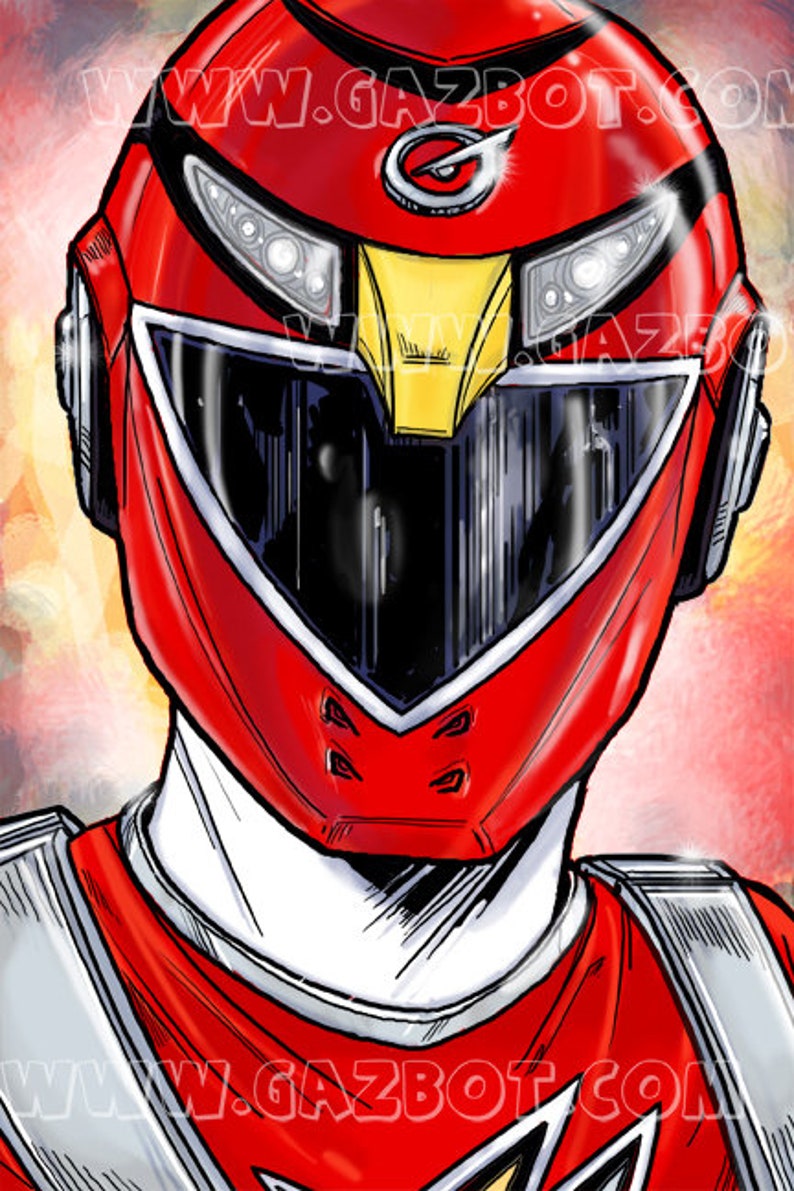 Power Rangers: RPM red Ranger-scott Truman - Etsy