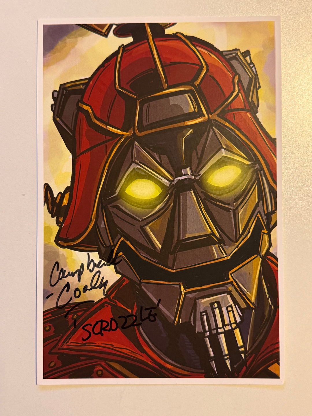 Power Rangers: Beast Morphers -scrozzle ***signed by the Actor Campbell ...