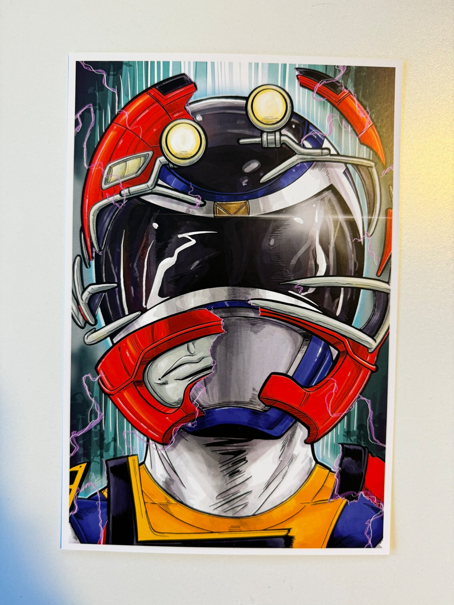 Power Rangers: Turbo Red to in Space Blue Ranger - T.J. Johnson - Etsy