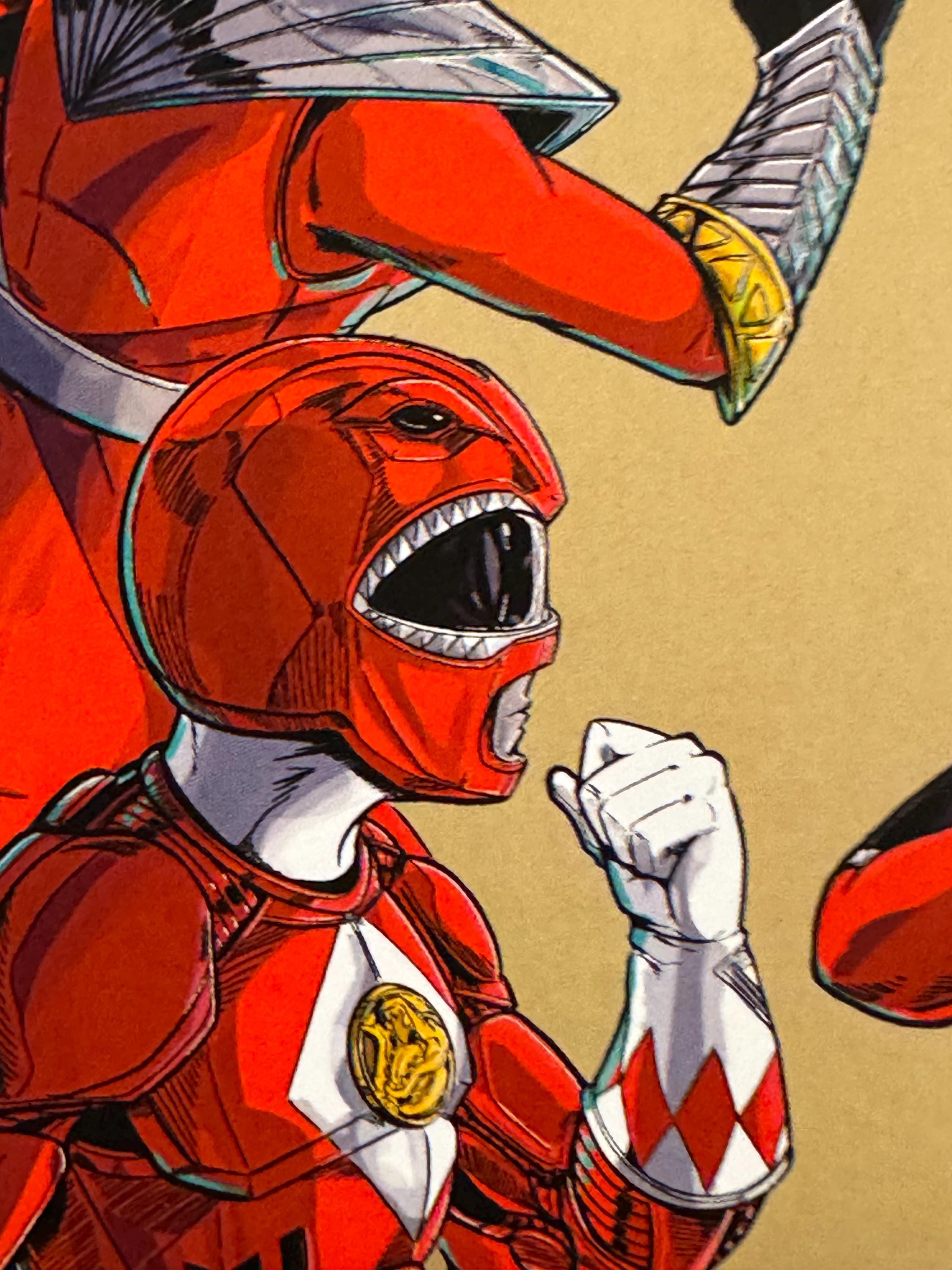 Power Rangers: Red Ranger Forever Red Homage - Etsy