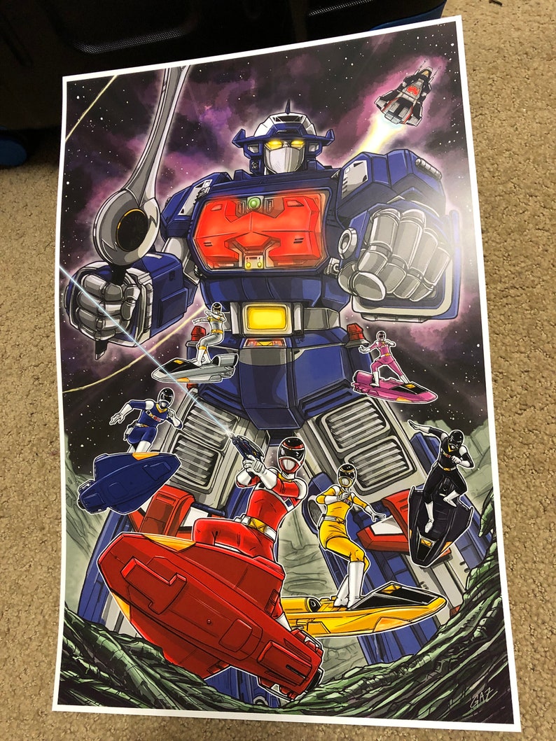 Power Rangers in Space : Astro Megazord and Rangers SPECIAL - Etsy