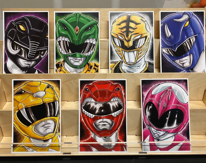 Mighty Morphin Power Rangers Badge Only 90s TV Show ID Badges Red, Pink ...