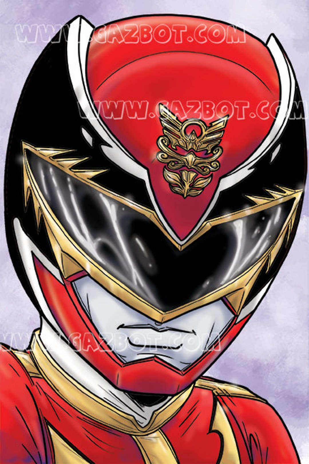 Power Rangers Megaforce Red Ranger Card