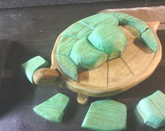 Turtle puzzle | Etsy