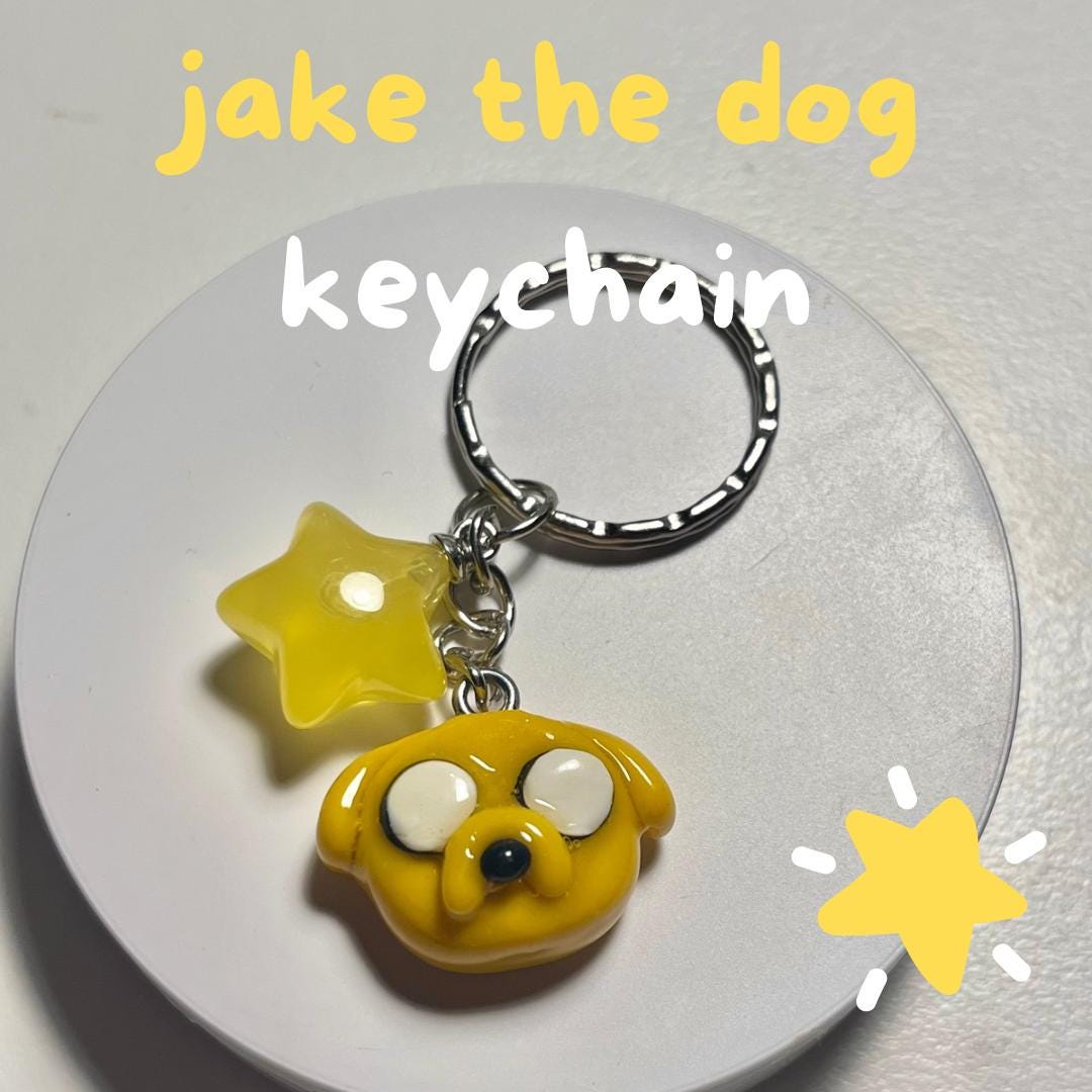 Adventure Time Jake the Dog Keychain - Etsy