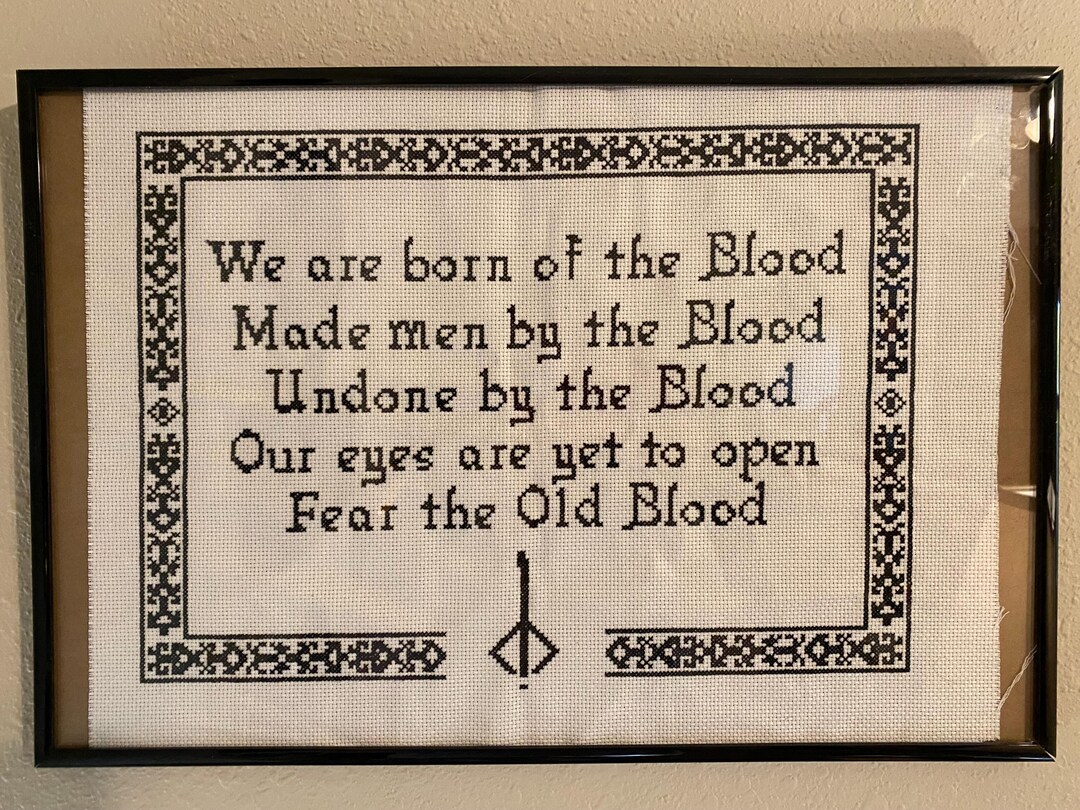Bloodborne Quote Cross Stitch Pattern - Etsy