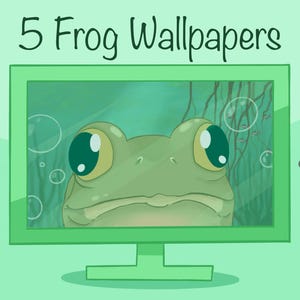 Frog Wallpaper Set – Cozy Backgrounds (digital Download) - Etsy
