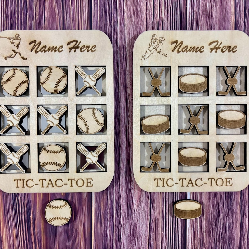 Baseball Tic Tac Toe - Etsy