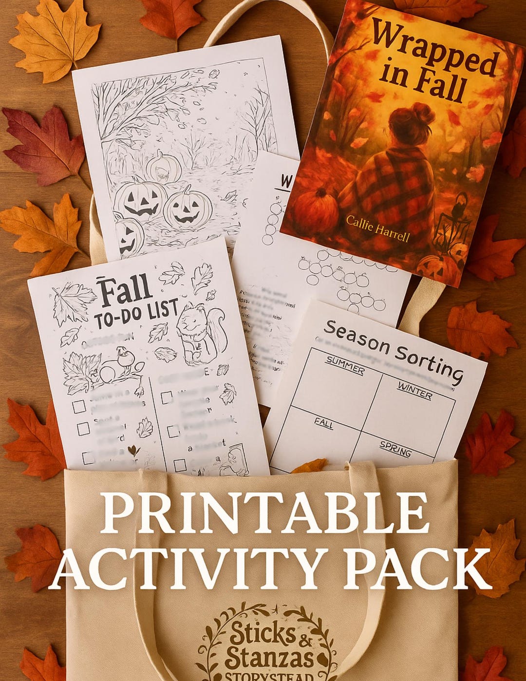 Fall Activity Pack: Nature-inspired Homeschool Worksheets (PDF Download ...