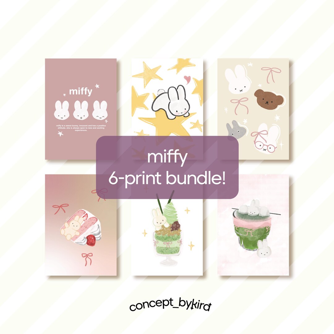 MIFFY Multi-poster Bundle: Bunny Coquette Y2K Love Cute Cuddly Bedroom ...