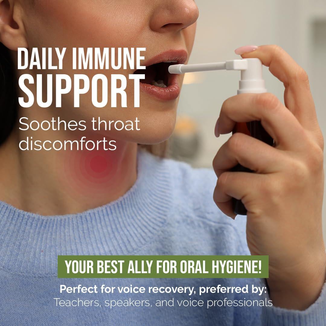 Propolis, Oregano Spray Immune Support, Soothing Cough & Sore Throat ...