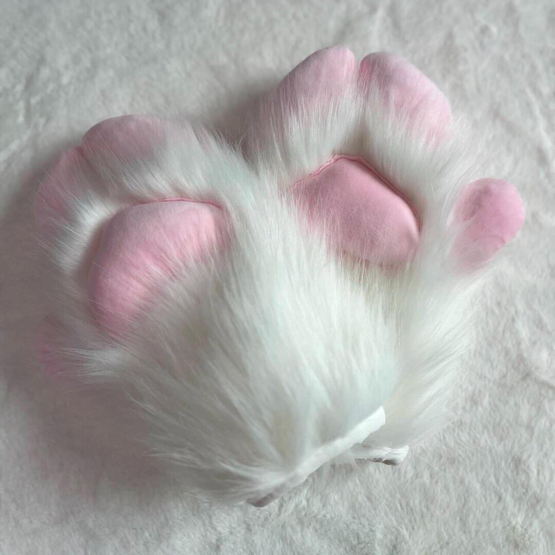 Pink Squeak Hooves Hand Paws Sheep Goat Furry Hooves Paws Anime Cosplay ...
