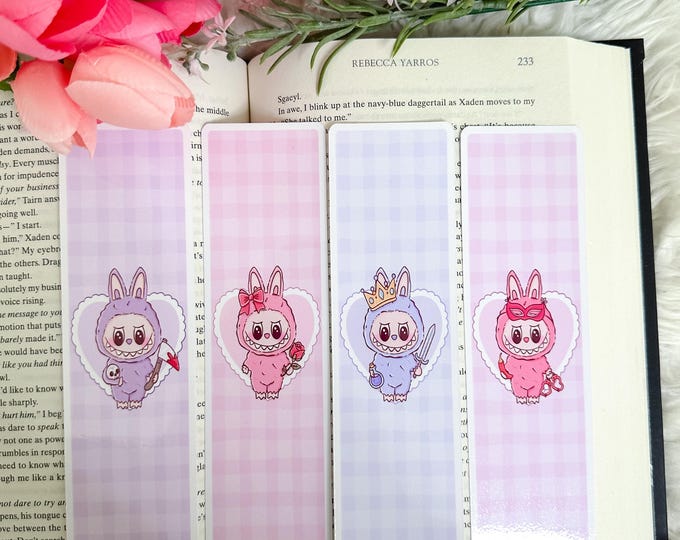 Handcrafted Labubu Genre Character Bookmark: Unique Bookish Gift for ...