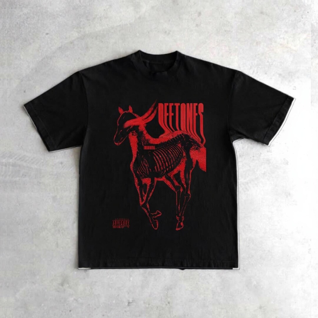 Graphic Tee Deftones “skeleton Deer” – Underground Grunge Style / Viral ...