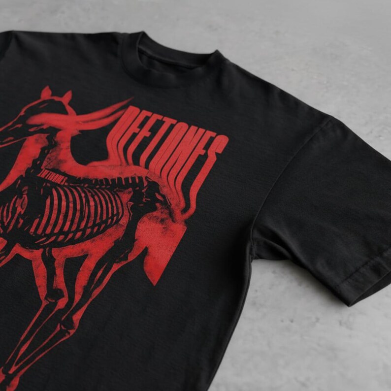 Graphic Tee Deftones “skeleton Deer” – Underground Grunge Style / Viral ...