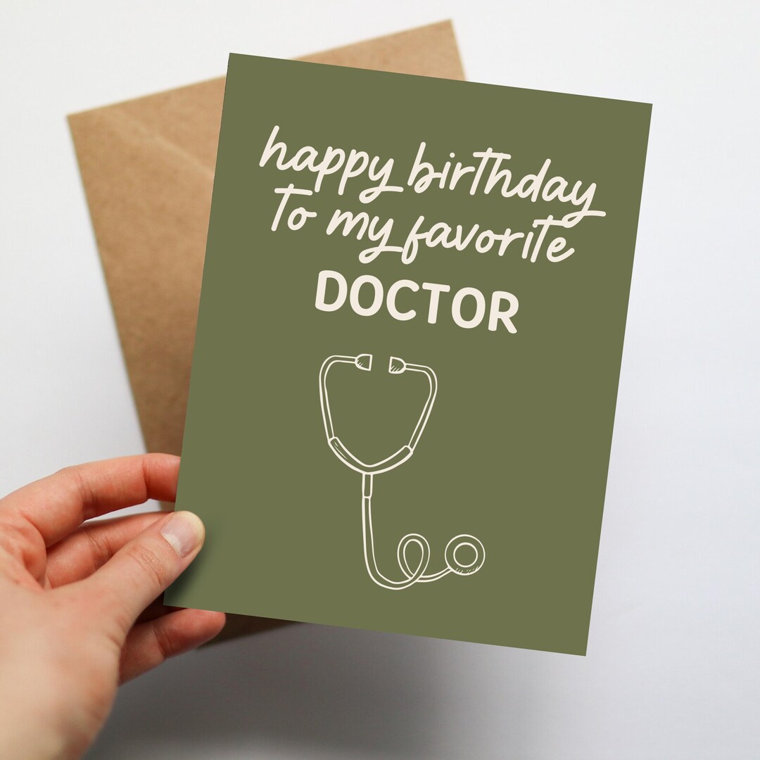 Doctor Birthday Card || Gift Greeting Cards Happy B-day Hospital ...