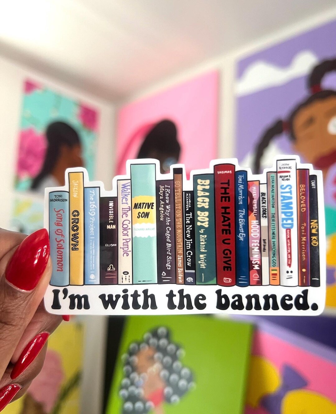 Banned Books Vinyl Sticker/ African American Author/ Black Writers ...
