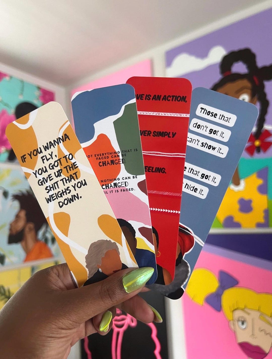 Black Authors Bookmark Set (4 Bookmarks)/ African American Author ...