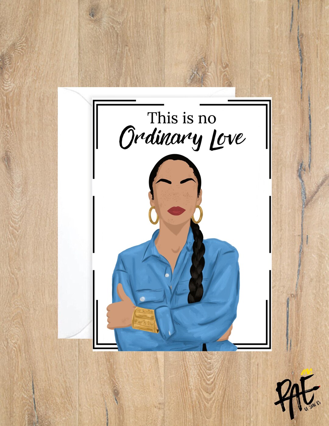Sade Ordinary Love Card/ Anniversary Card/ (blank Inside) - Etsy