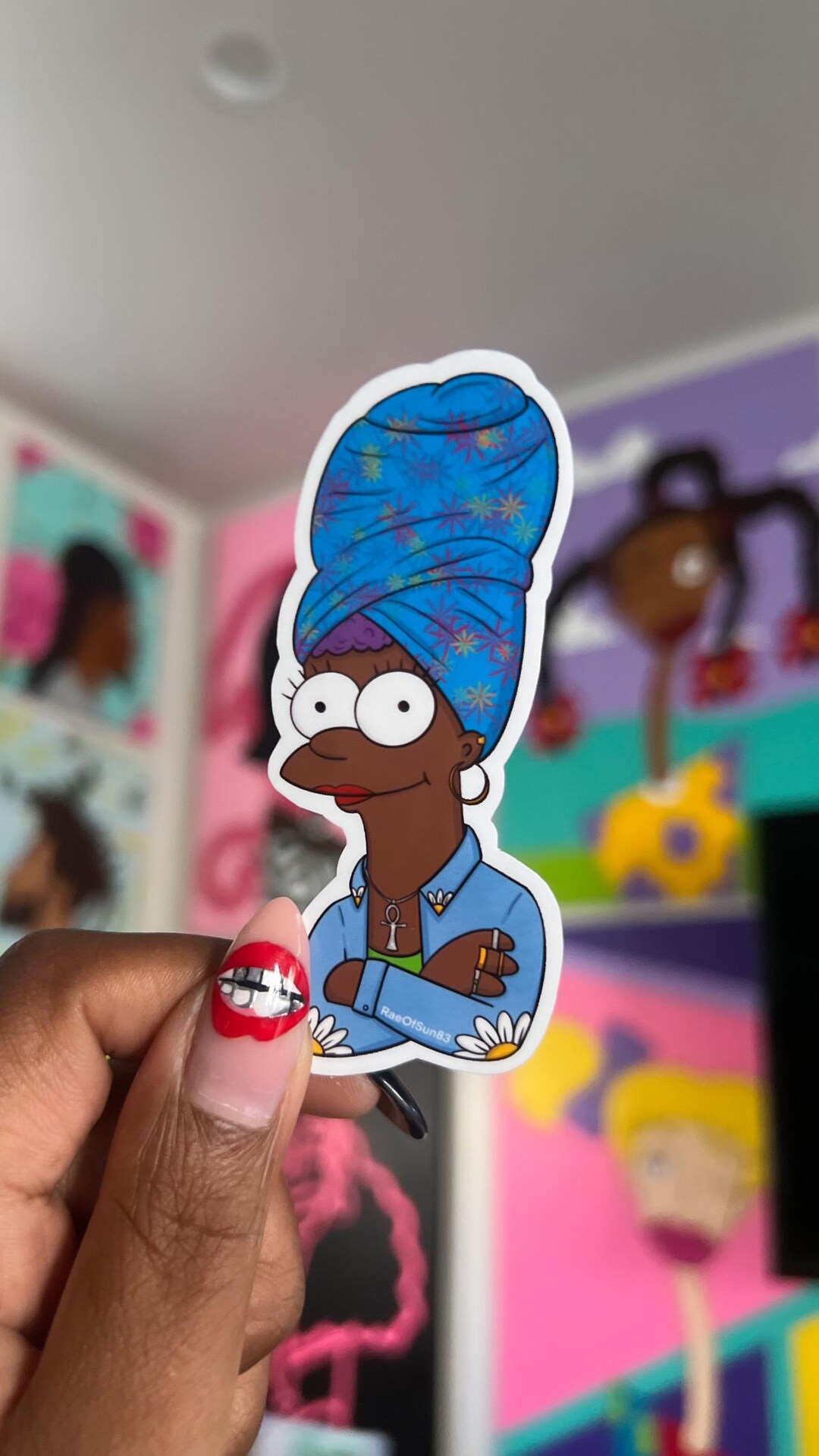 Unbothered Marge Vinyl Sticker/ Die Cut Sticker/ Funny Sticker/ - Etsy