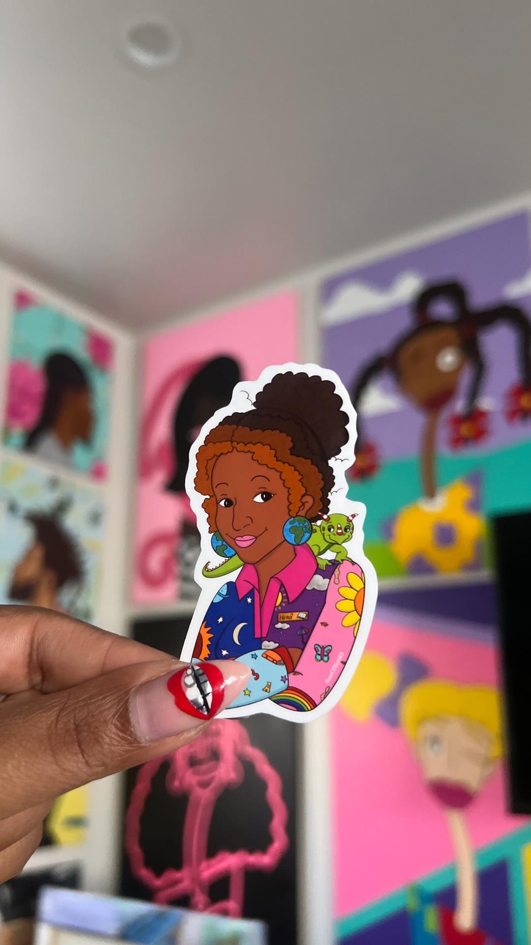 Unbothered Frizzle Teacher Vinyl Sticker/ Die Cut Sticker/ Funny ...