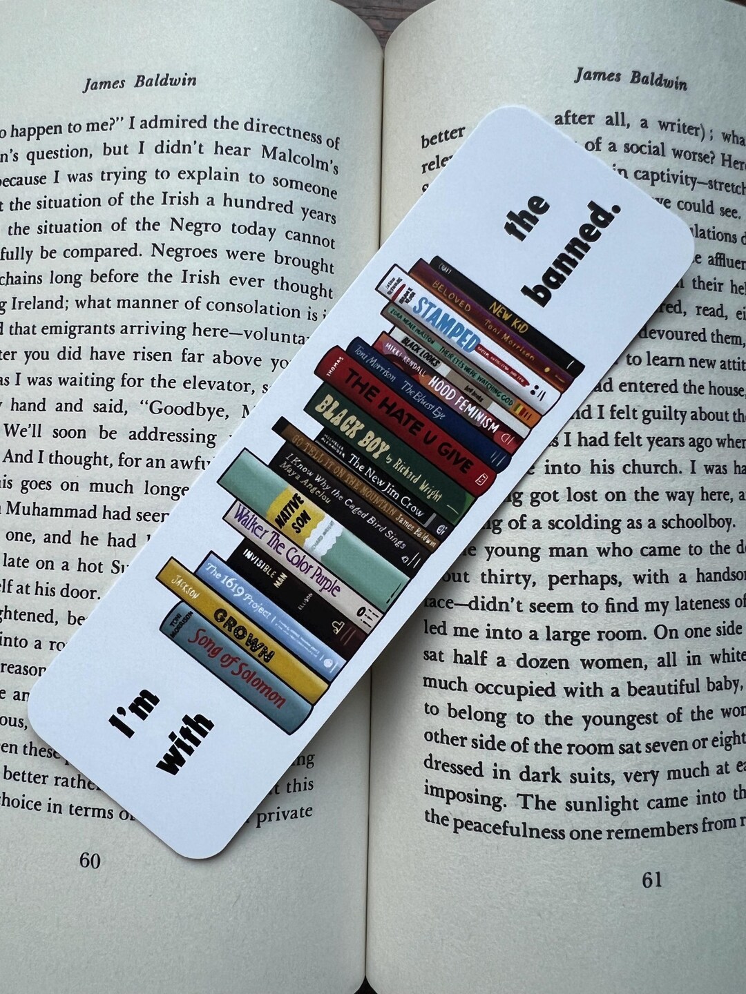 Banned Books Bookmark/ African American Author/ Black Writers/ Reading ...