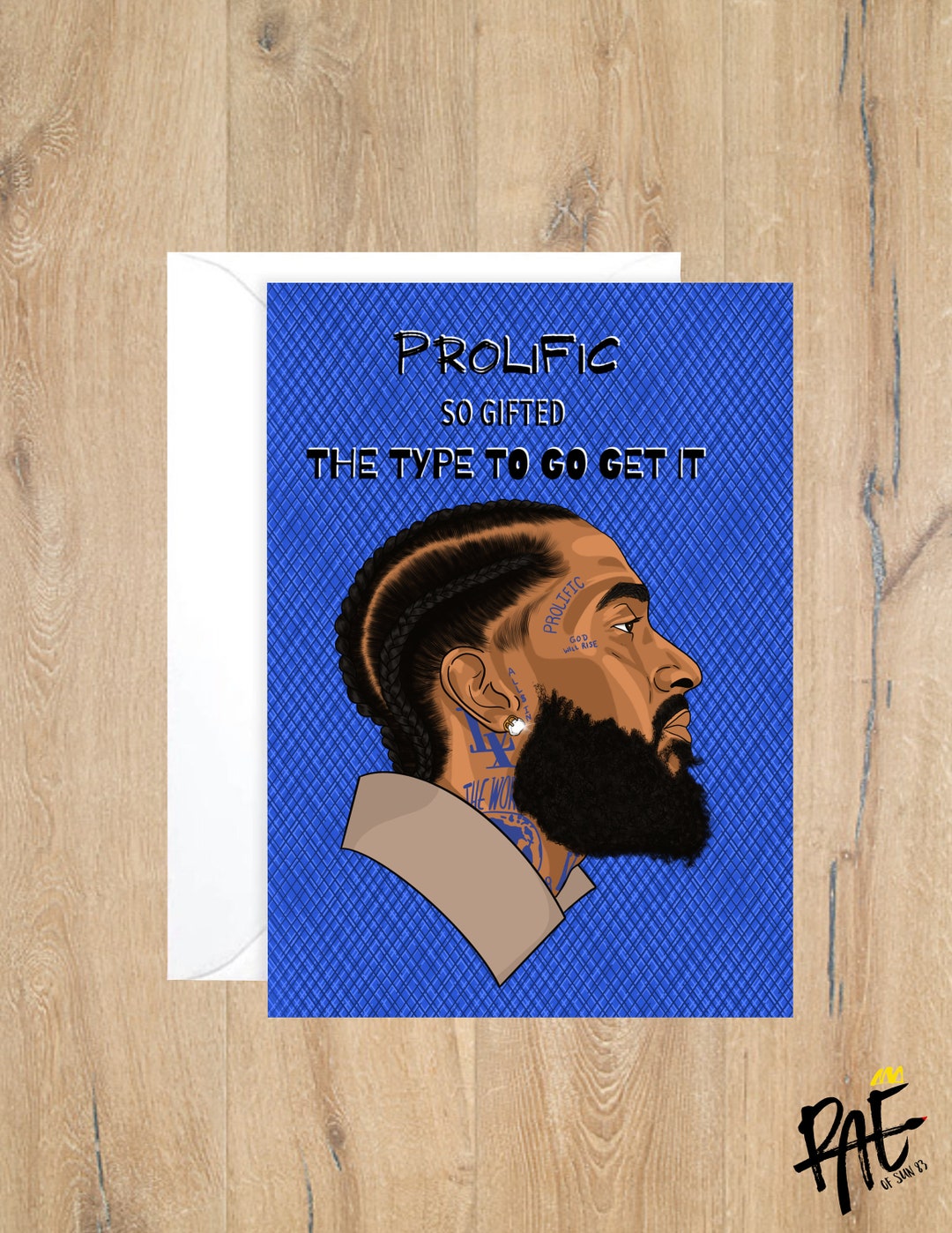 Nipsey Hussle Prolific Greeting Card blank Inside - Etsy