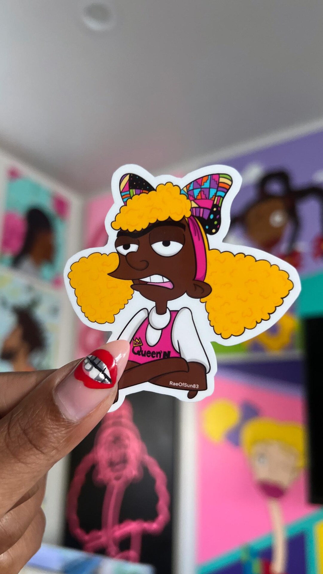 Unbothered Helga Vinyl Sticker/ Die Cut Sticker/ Funny Sticker/ - Etsy