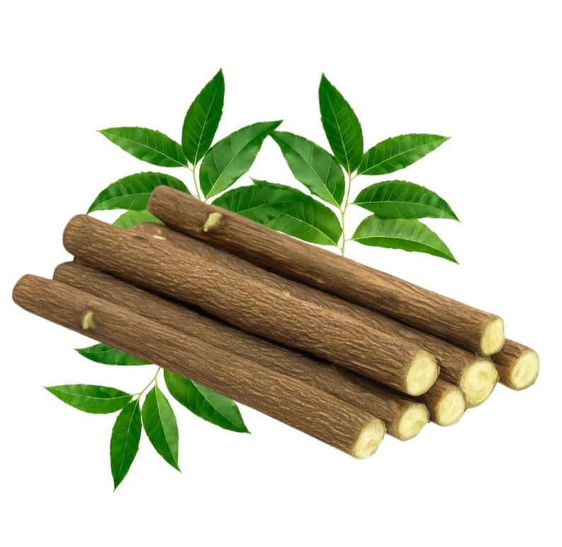 Natural Ayurvedic & Organic Neem Tree Datun Stick | 100% Neem Manual ...