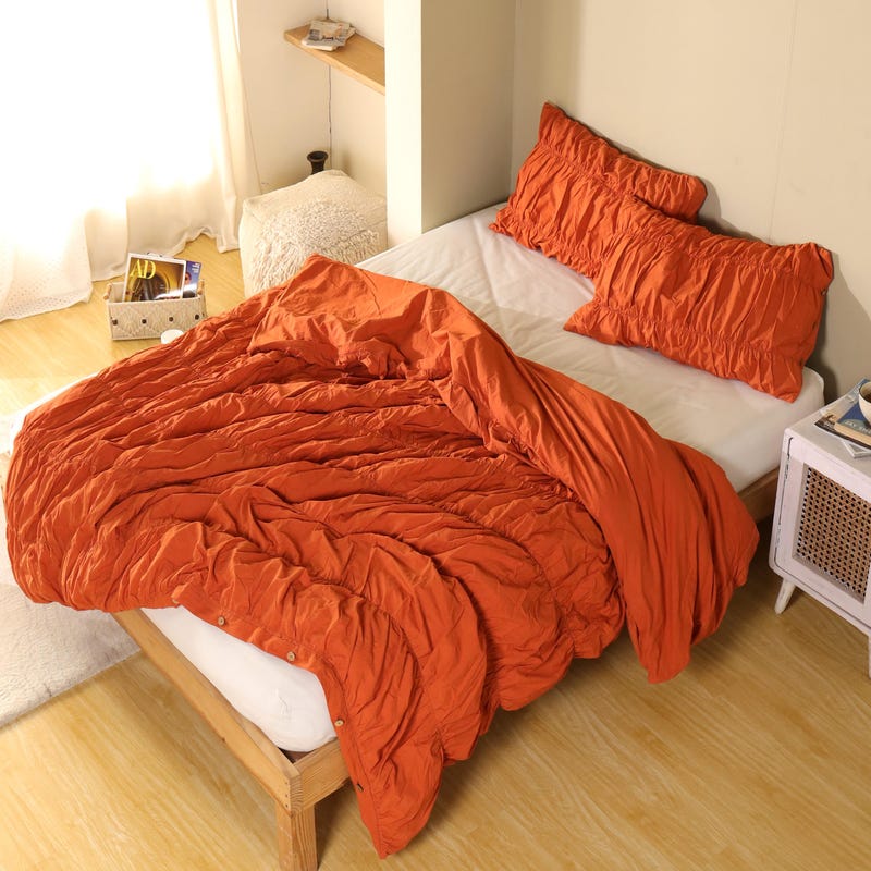 Orange Comforter - Etsy